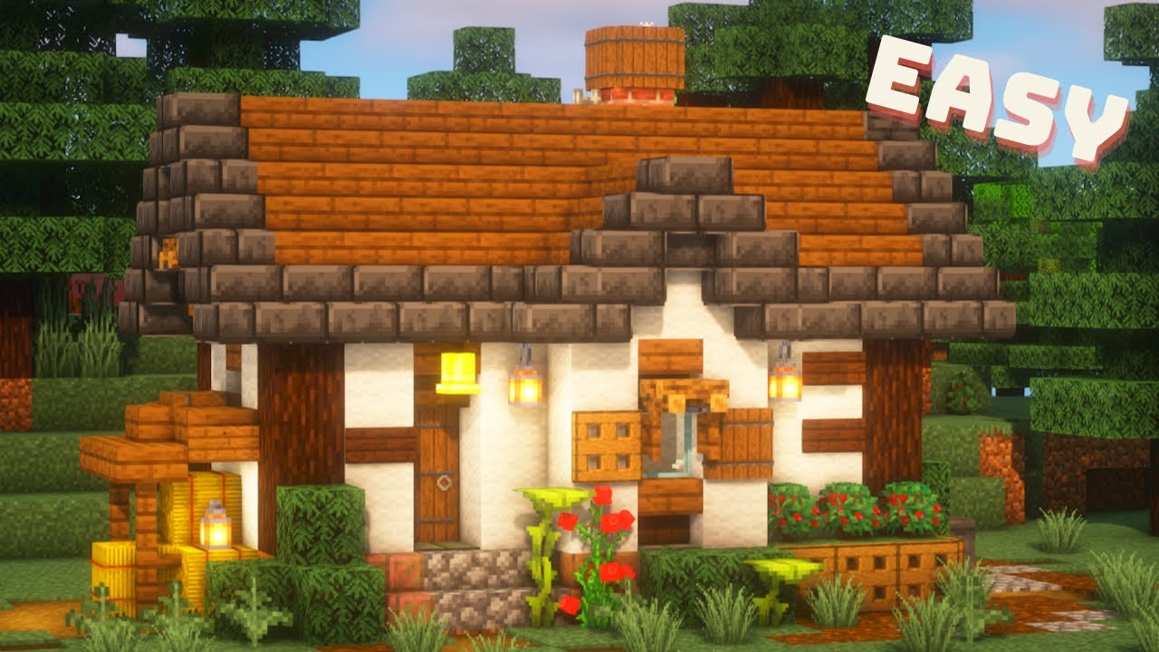 Minecraft |Build a house in simple survival | Tutorial - YouTube