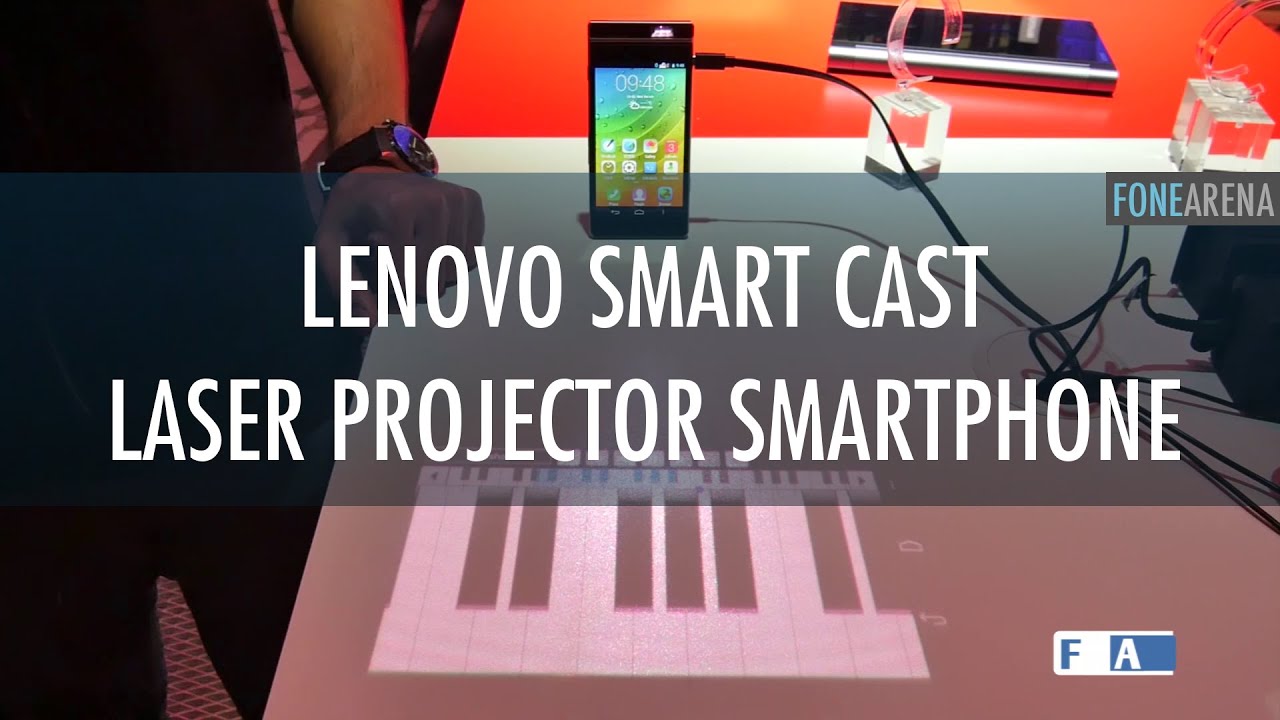 Lenovo Smart Cast Laser Projector Smartphone Concept Hands On - YouTube