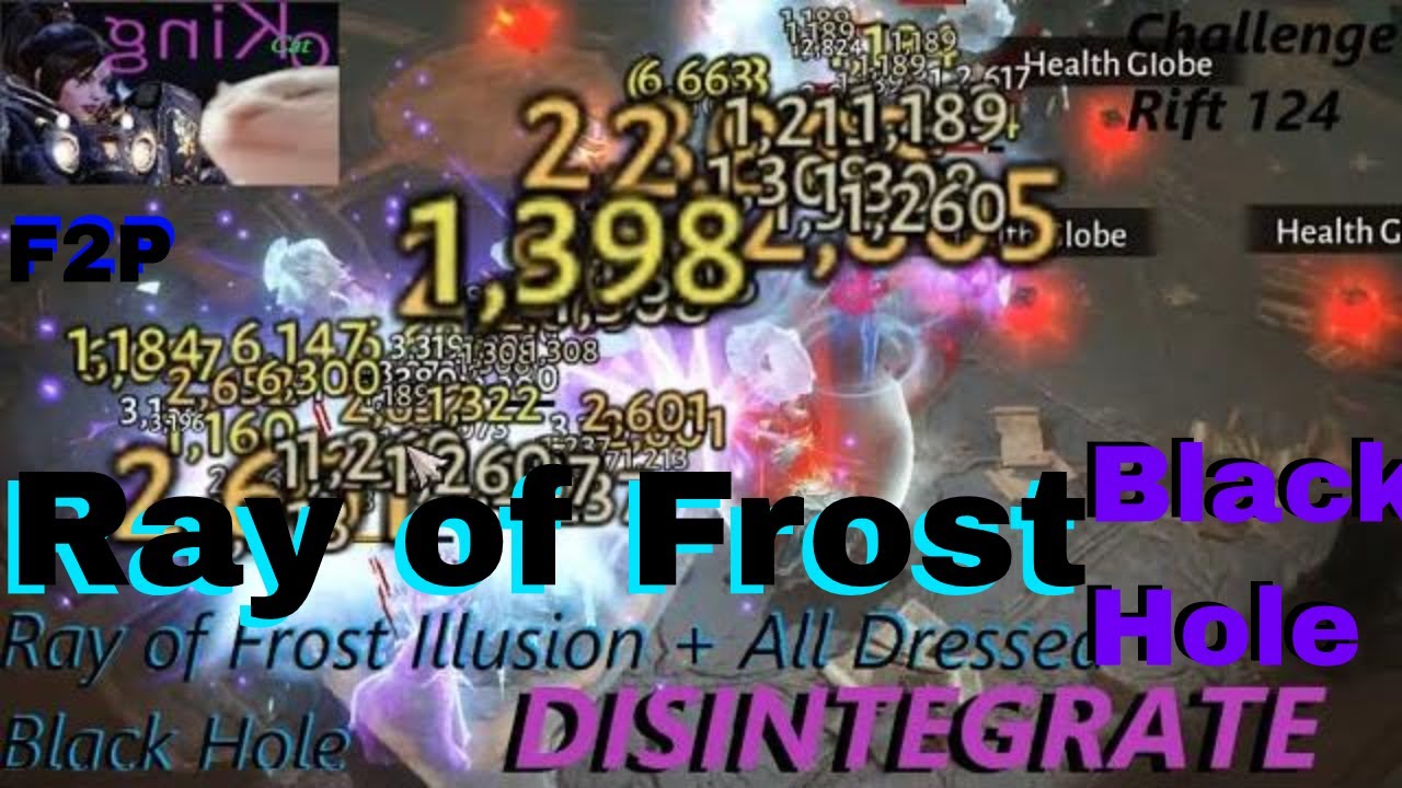 My Best Wizard Build for Dps, Ray of Frost + Black hole + Disintegrate ...