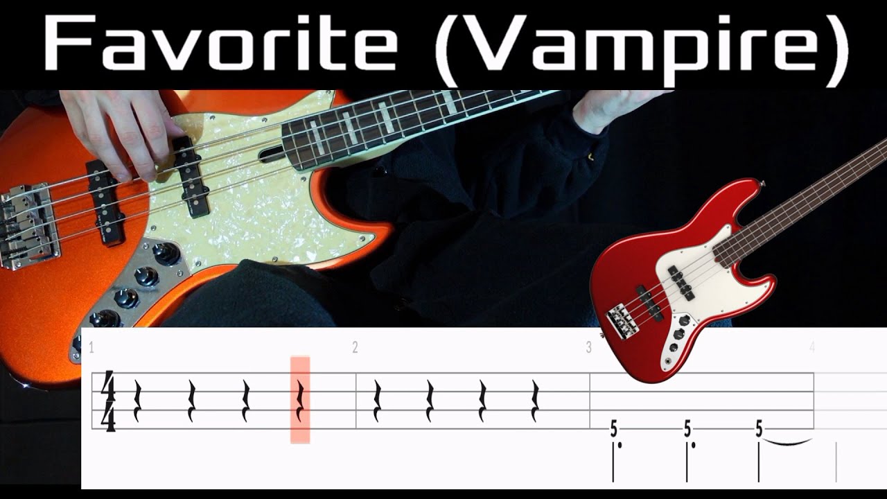Favorite (Vampire) (NCT 127) - (BASS ONLY) Bass Cover WITH TABS - YouTube