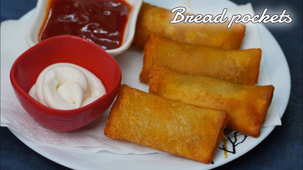 Bread Pockets | ब्रेड पॉकेट्स Snack Recipe | Easy Bread Potato Recipes ...