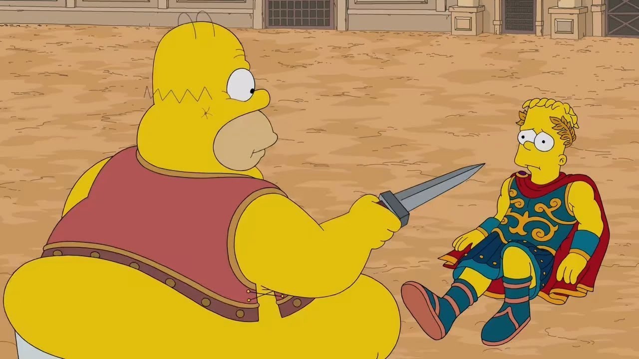Homer wants to get rid of the psycho Bart who went insane in the war ...