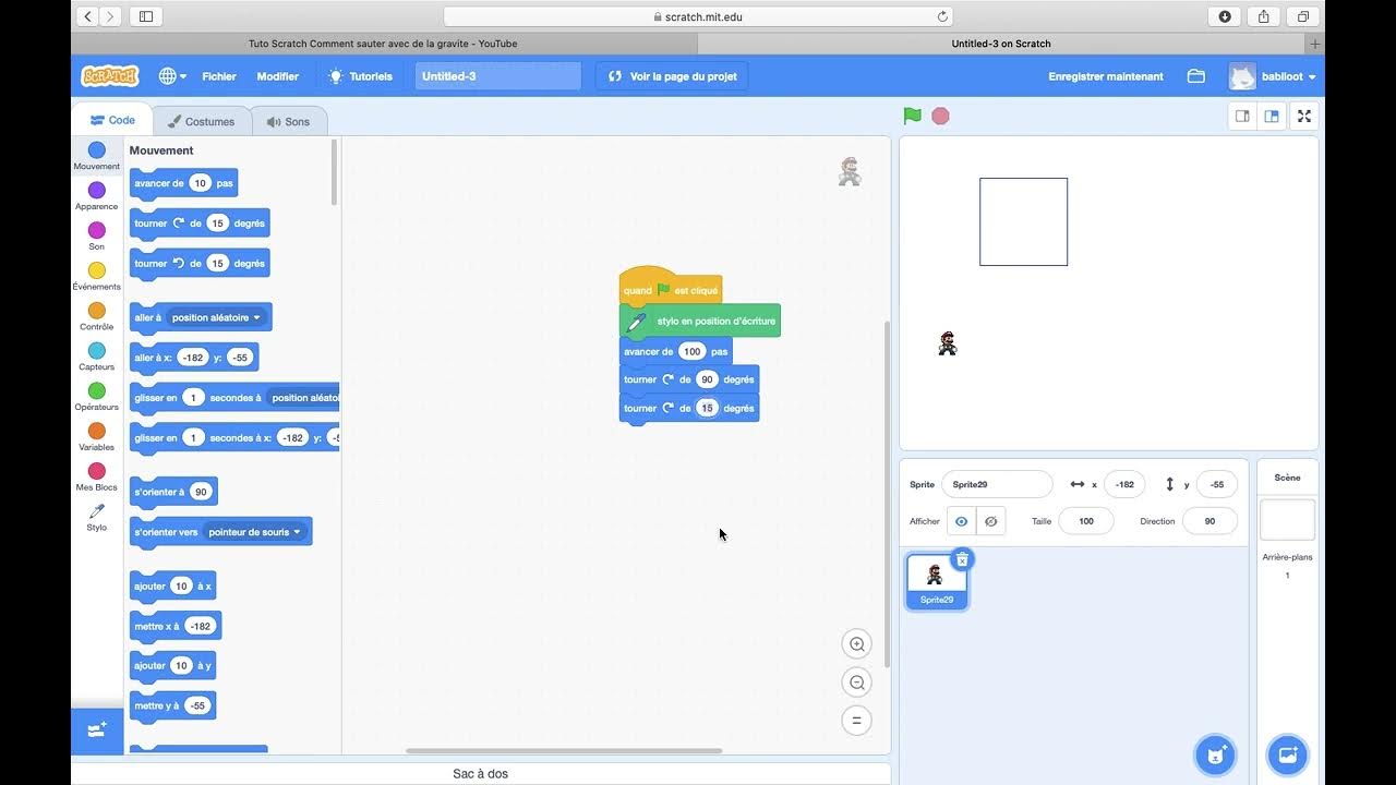 TUTO COMMENT FAIRE UNE FIGURE SUR SCRATCH - YouTube