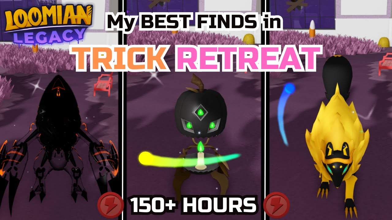 My BEST FINDS in Loomian Legacy's TRICK RETREAT! - YouTube