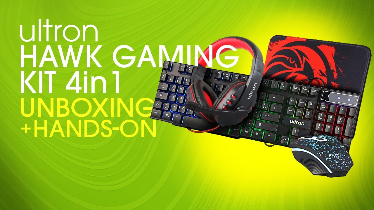 ultron HAWK GAMING KIT 4in1 | 25now Unboxing + Hands-On - YouTube