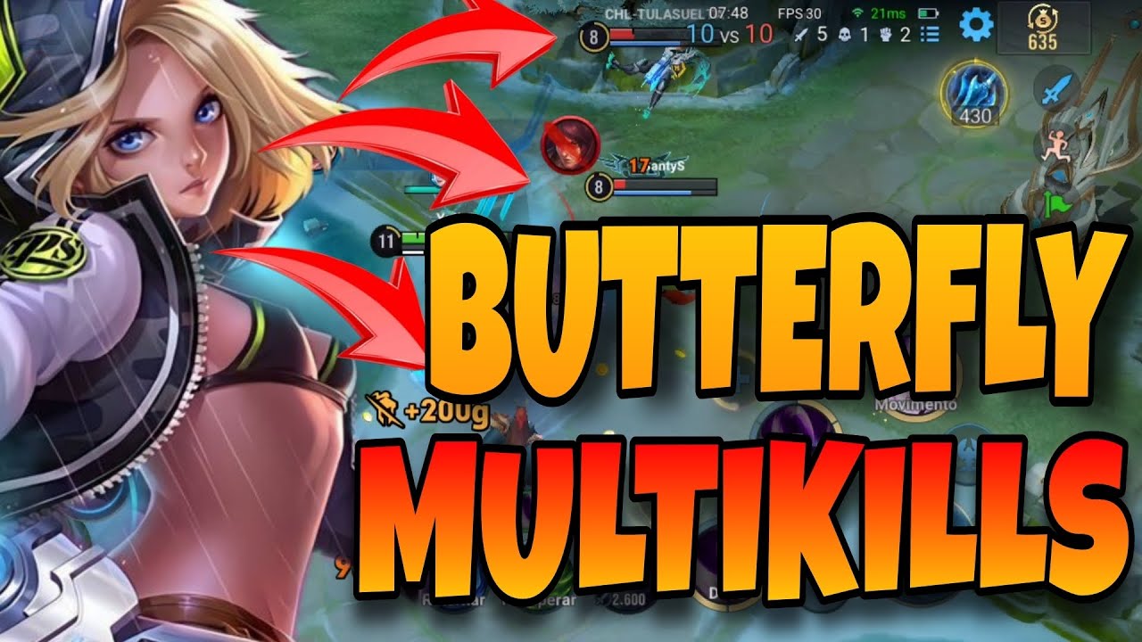 BUTTERFLY É FÁCIL FAZER MULTIKILLS - HONOR OF KINGS - YouTube