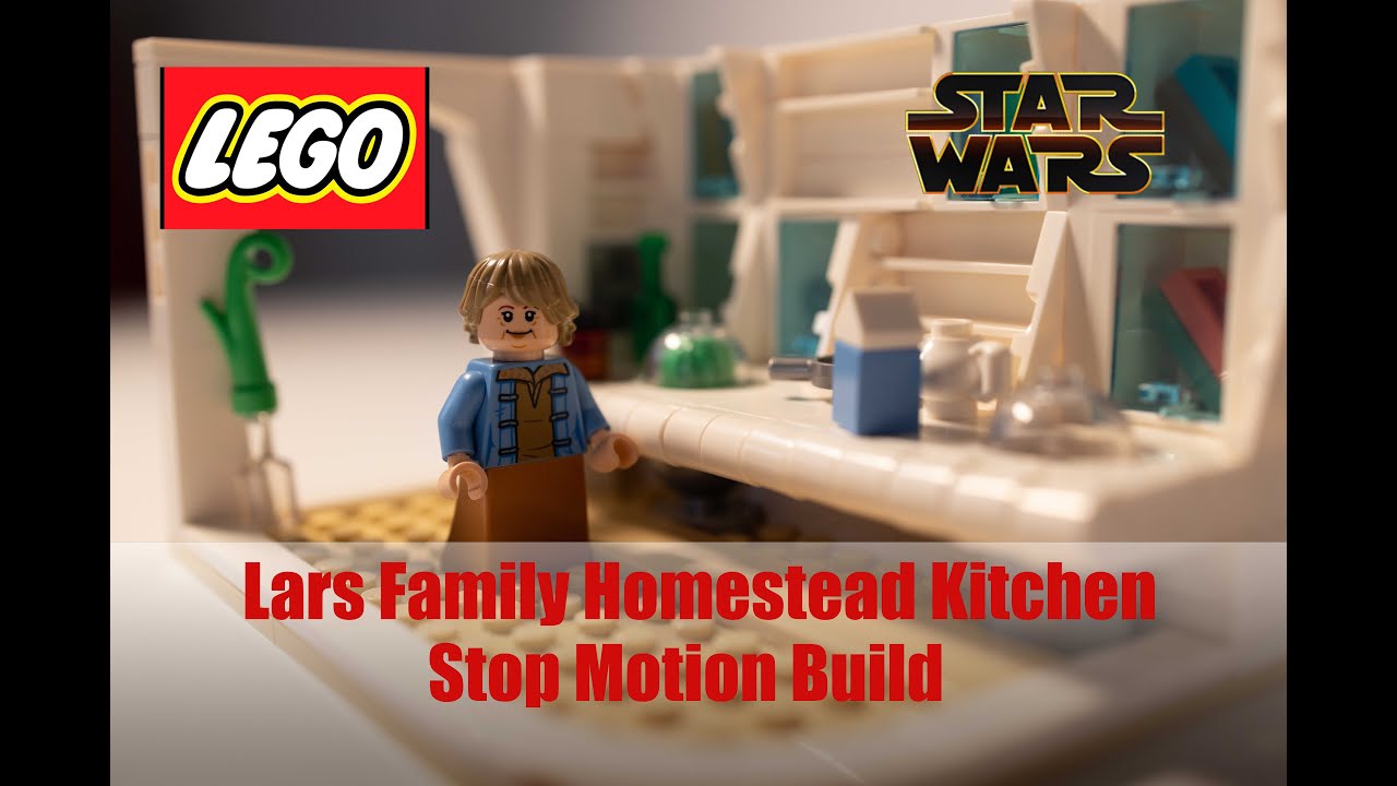 LEGO Lars Family Homestead Kitchen 40531 stop motion build - YouTube
