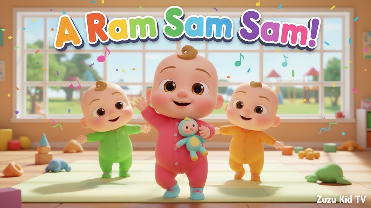 A Ram Sam Sam – Fun Action & Toddler Movement Nursery Rhyme - YouTube