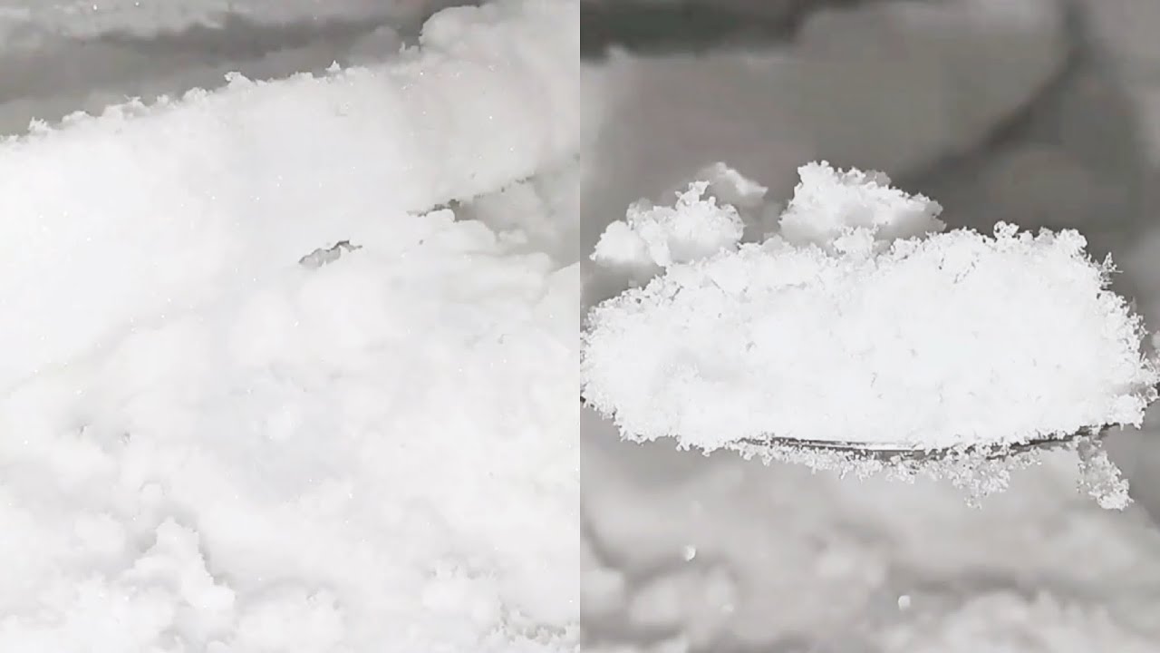 soft and snowy frost ️freezer frost - YouTube