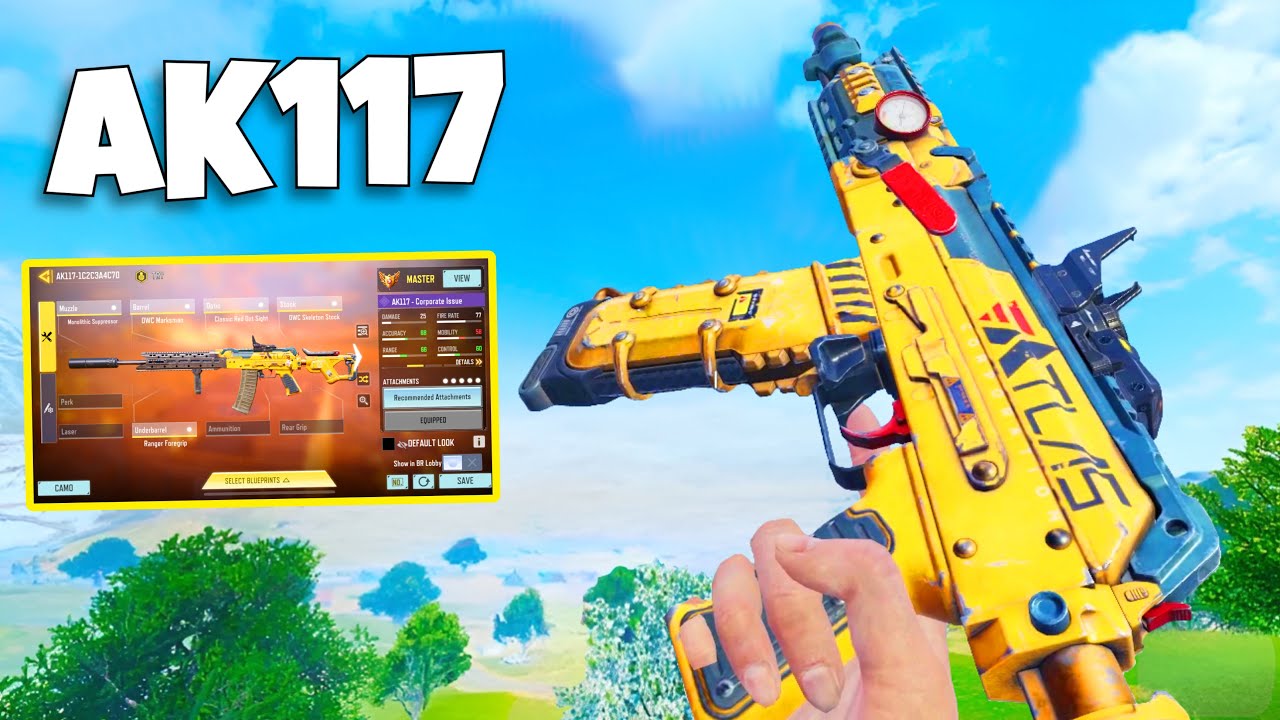 NO RECOIL in ANY RANGE AK117 GUNSMITH for BATTLE ROYALE | BEST AK117 GUNSMITH CODM BR | COD ...