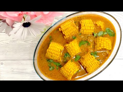 SWEET CORN CURRY | VEGAN SWEET CORN CURRY WITH CREAMY COCONUT GRAVY ...