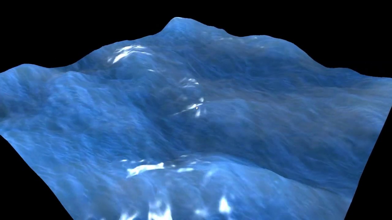 Ocean Water Surface OpenGL 4.1 C++ | Tessellation | HeightMaps ...