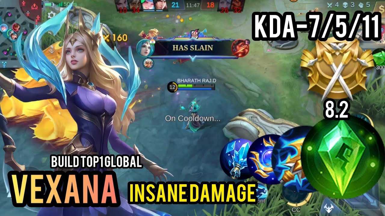 VEXANA insane magic damage #mlbb #vexana - YouTube