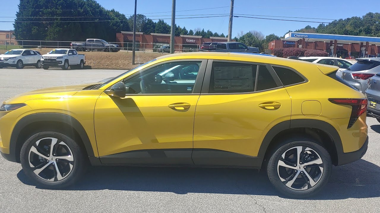 2024 Chevy Trax 1RS Nitro Yellow Metallic Walk-Around - YouTube