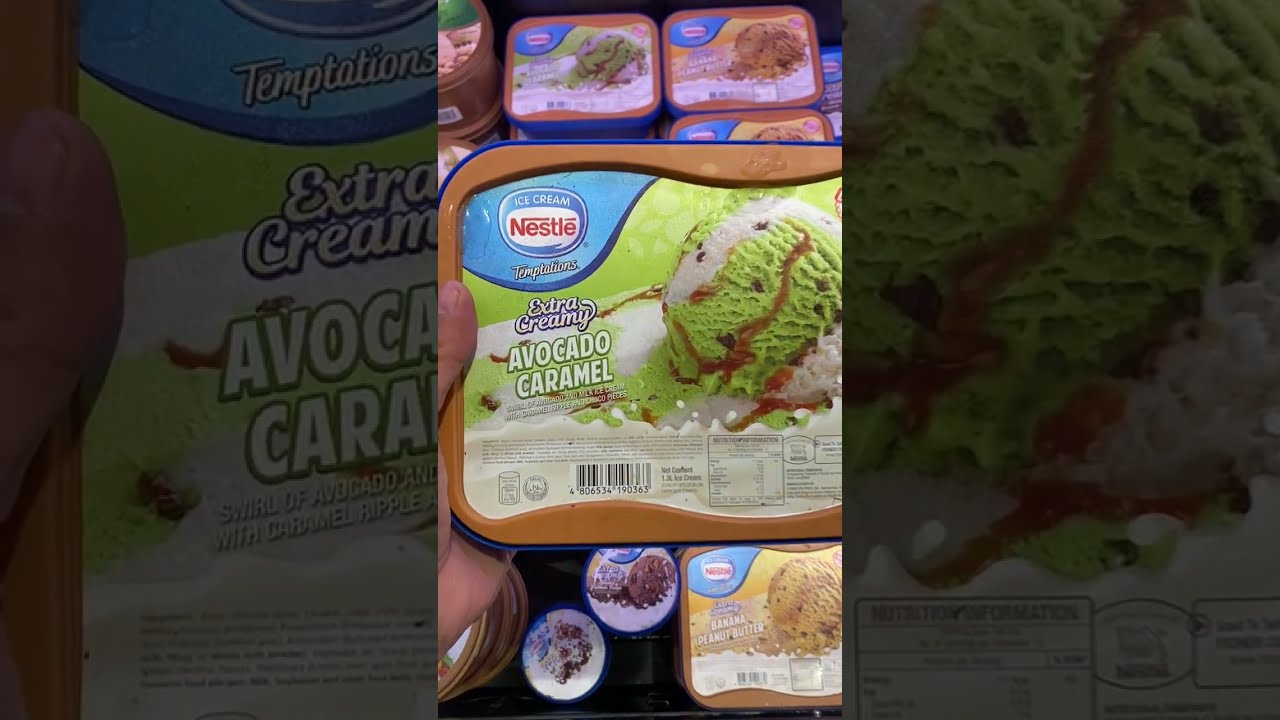 SELECTA AVOCADO CARAMEL ICE CREAM #shorts - YouTube