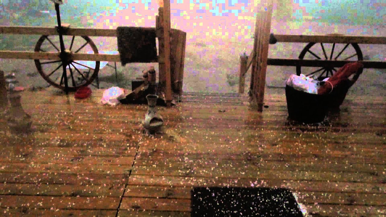 July 6th 2014 hailstorm/close tornado in white shield North Dakota ...