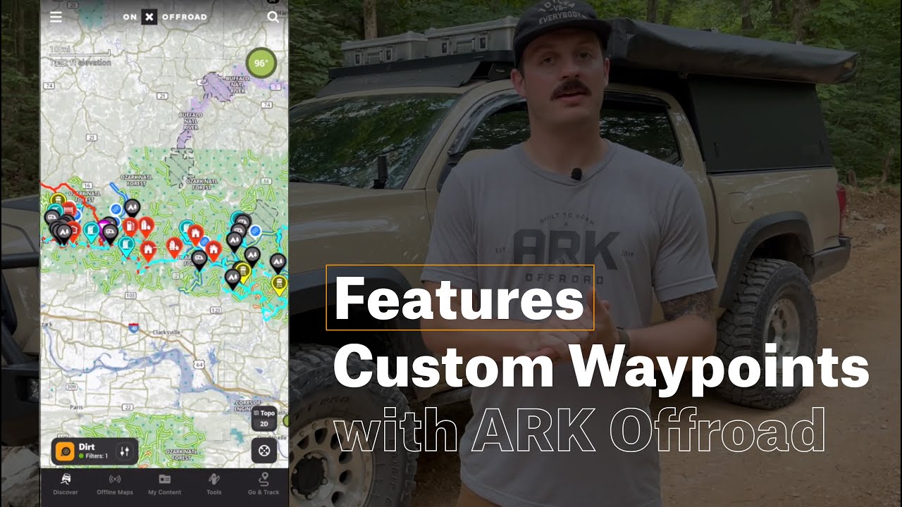 Custom Waypoints with Grant at ARK Offroad | onX Offroad Features - YouTube
