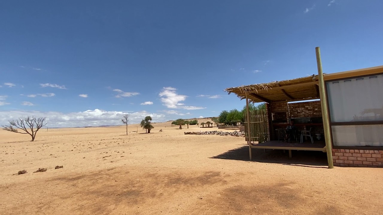 Bushman's Desert Camp View - YouTube