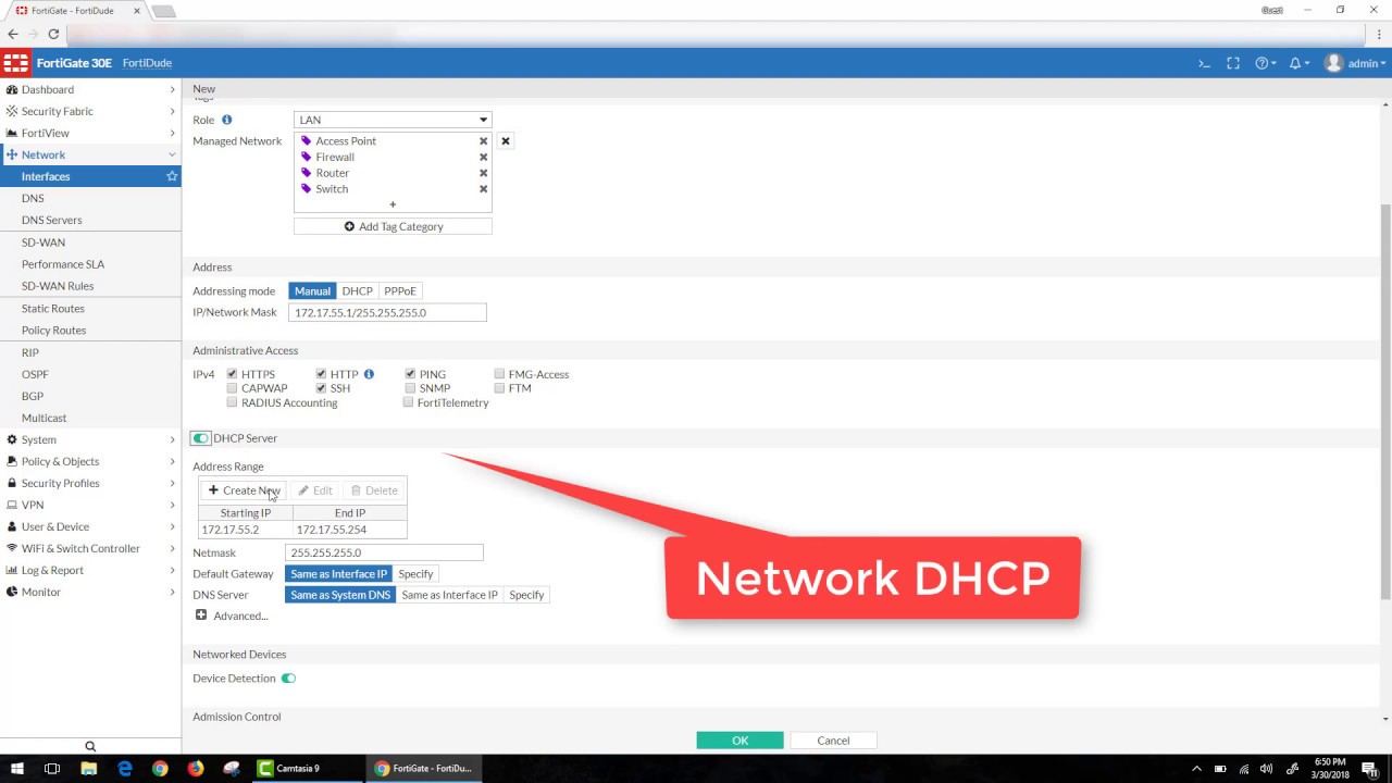 FortiGate 6.0 - Create a VLAN - YouTube