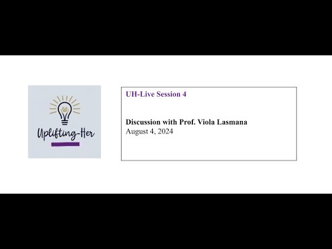 UH-Live: Session 4 (Prof. Viola Lasmana) - YouTube