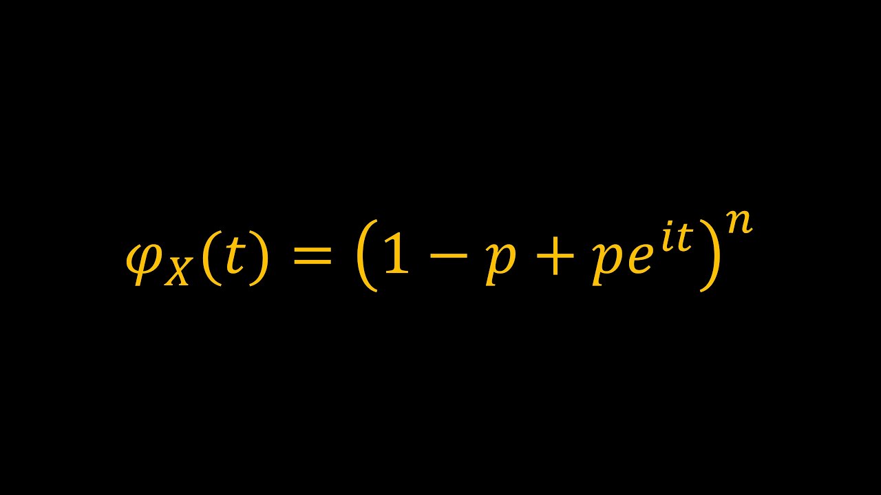 Characteristic Function of the Binomial Distribution - YouTube