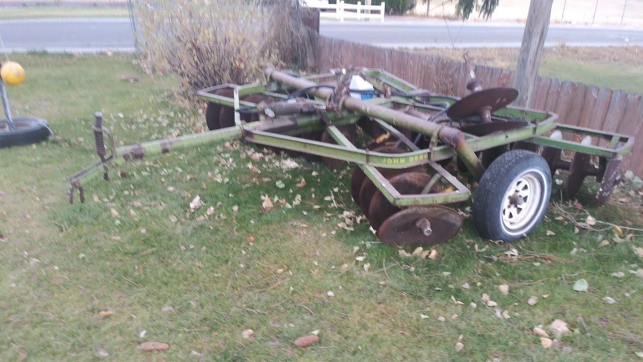 John Deere 12 foot Disc plow for sale - YouTube