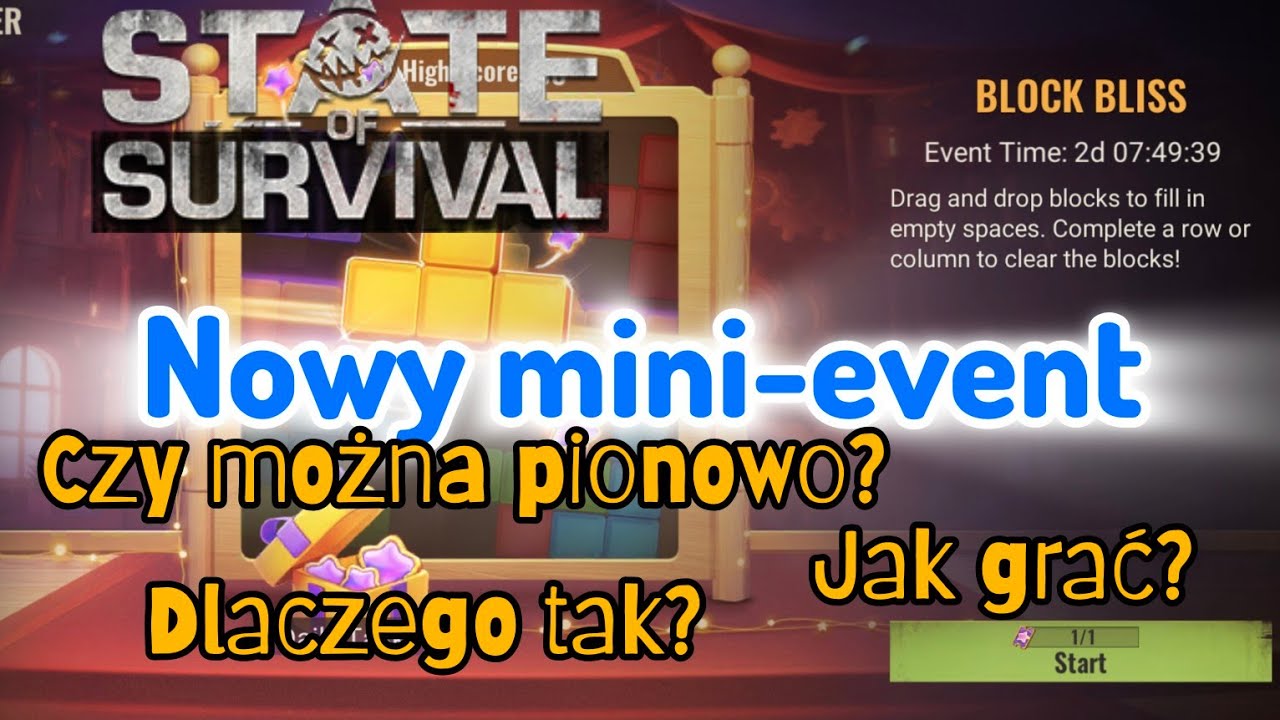 @StateofSurvivalOfficial Block Bliss - nowa mini gra korespondująca z ...