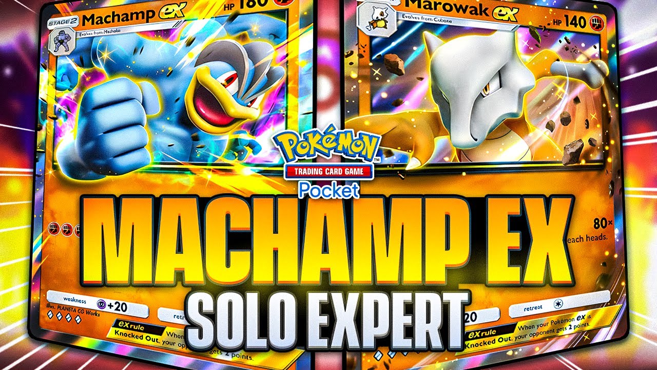 Machamp EX Expert Solo Battle 100% Guide!!! 【Pokemon TCG Pocket】 - YouTube