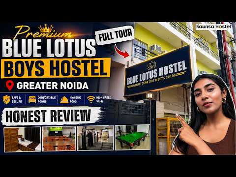 🏠 Premium Blue Lotus Boys Hostel Greater Noida, Kp3 | Full Tour & Honest Review | #bestboys Hostel
