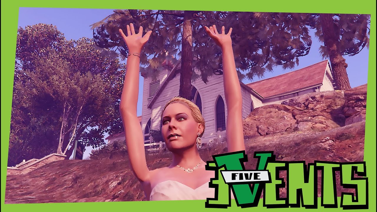 GTA 5 PC Random Events Runaway bride Hitch Lifts - YouTube