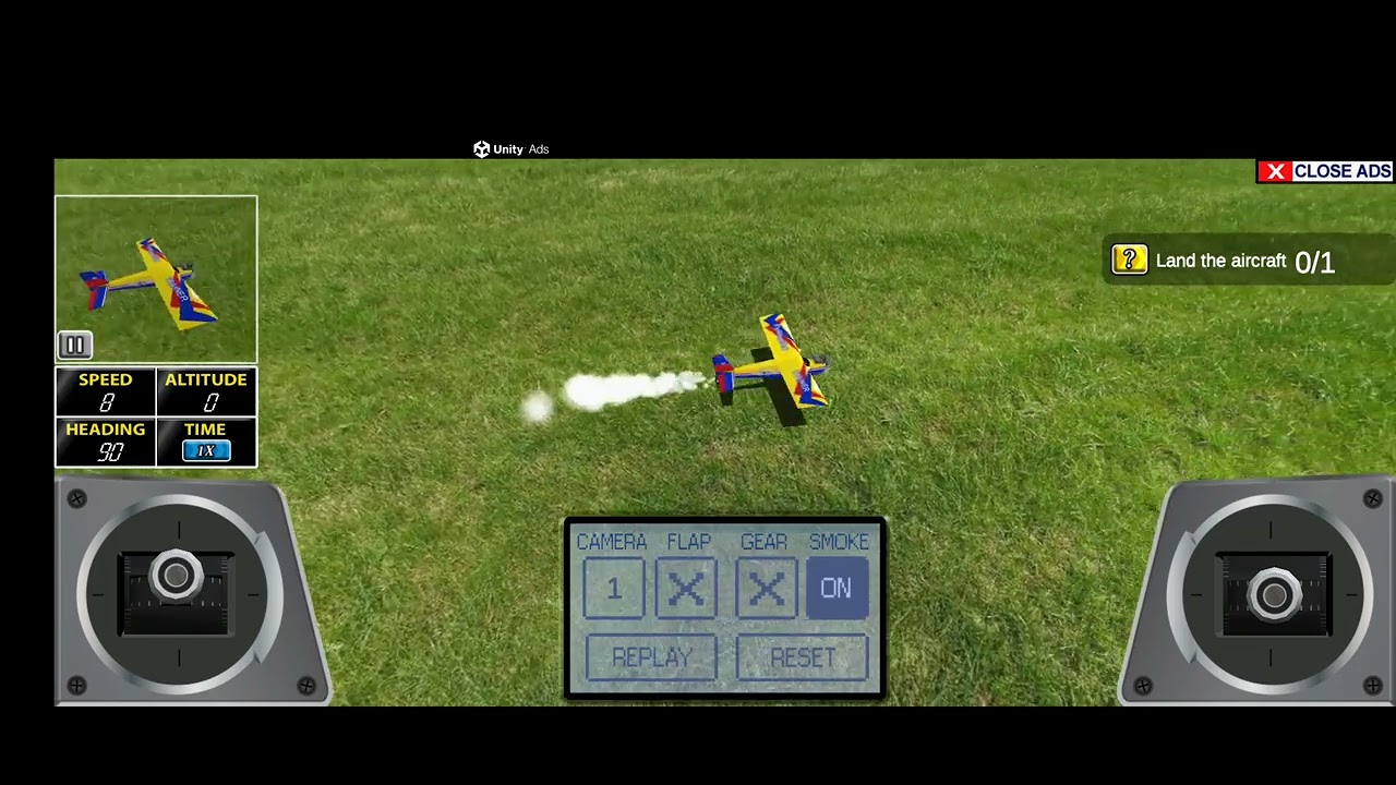 Real RC Flight Simulator two loop and one outside loop hard landing # ...