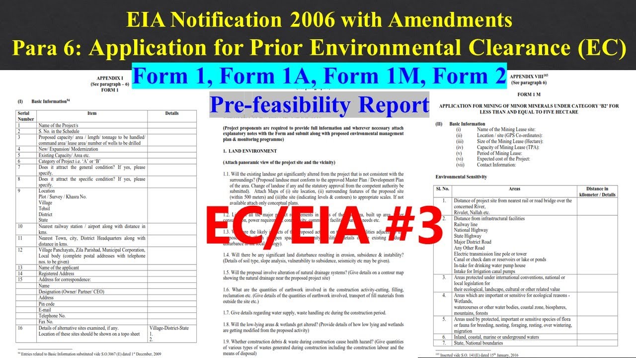 96 || Para 6: Application for Prior EC; Form I, IA, IM, 2; and Pre ...