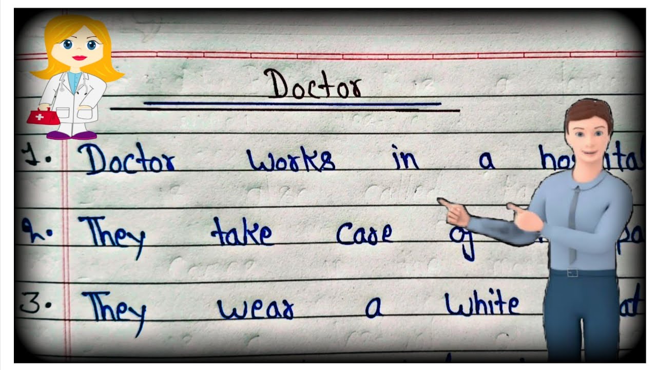 Essay on doctor l 10 lines essay on doctor in english l Paragraph on ...