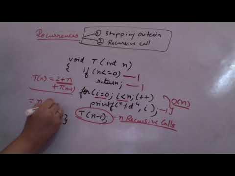 DAA 1.2.1 Introduction to recurrence relations_easy time complexity ...