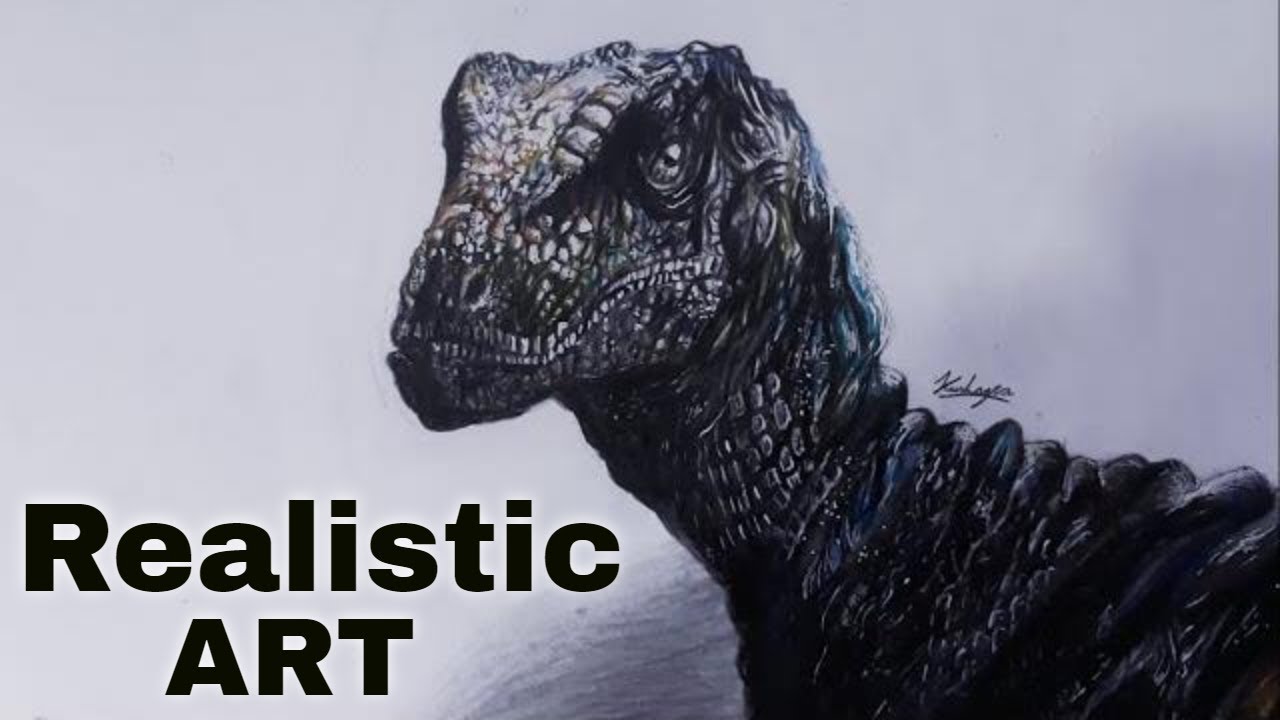 Detailed Dinosaur Drawing | Jurassic World Movie Drawing | Jurassic ...