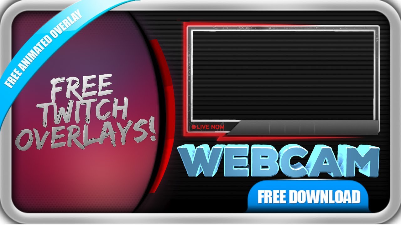 FREE ANIMATED OVERLAY - Stream Cam 16:9 - Mirror Web Camera - YouTube