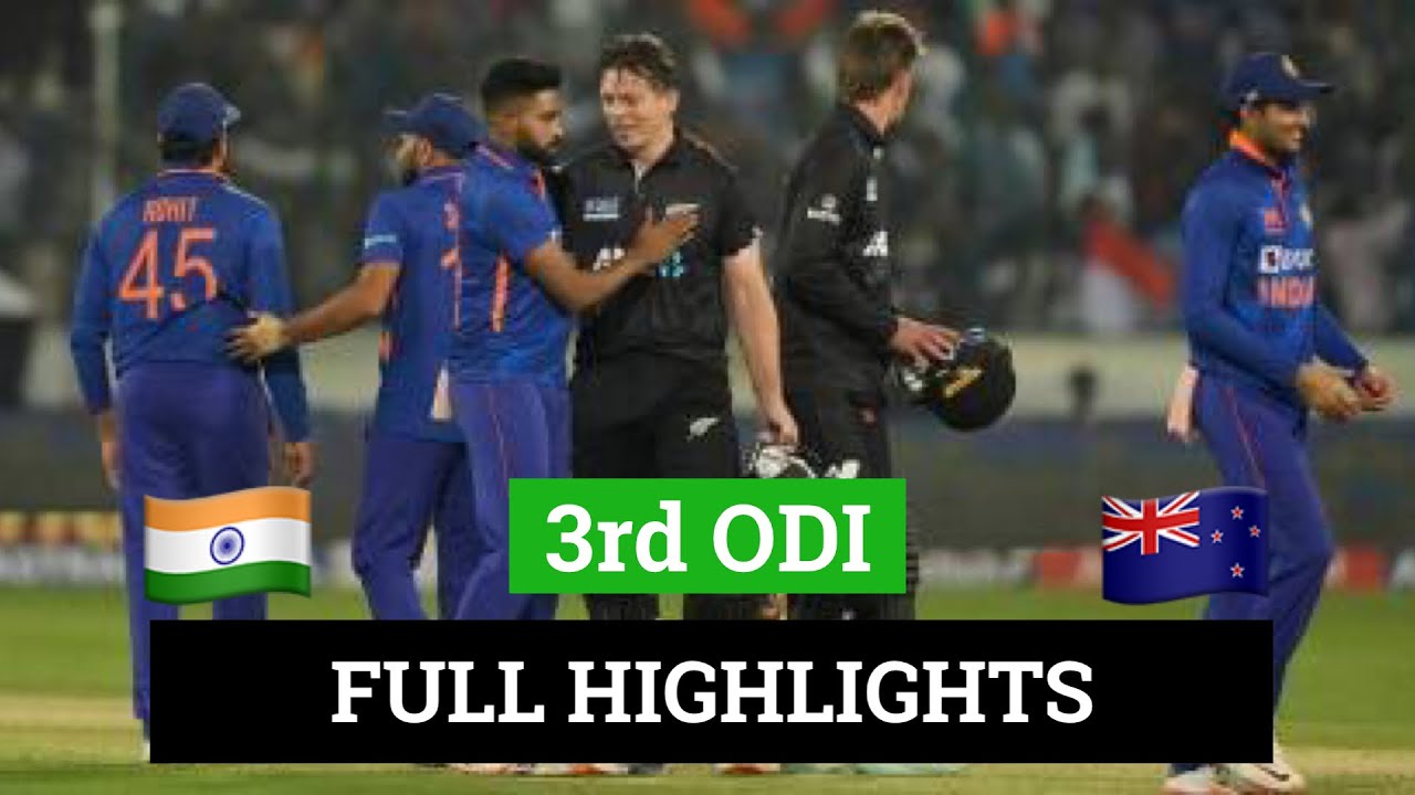 3rd ODI || India vs New Zealand 3rd odi match FULL HIGHLIGHTS ...