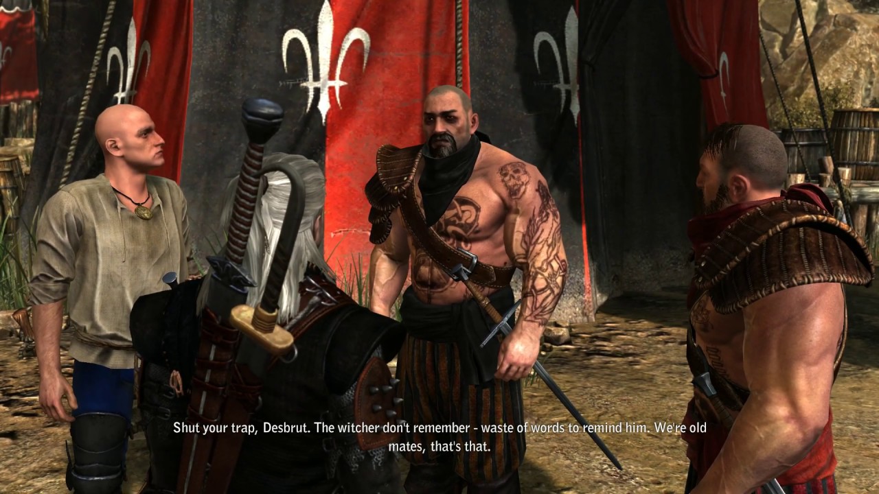 The Witcher 2: Geralt and Crinfrid Reavers reunion - YouTube