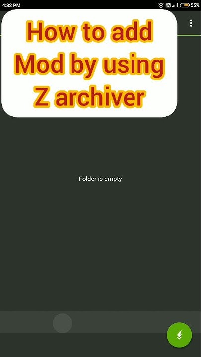 how to add Mod by using zarchiver - YouTube