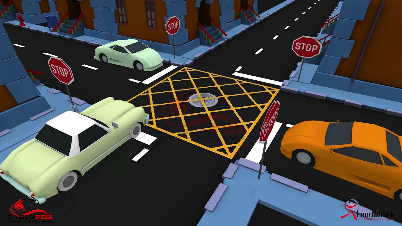 Box Junction - Road Marking Sign - K53 learners licence videos - YouTube