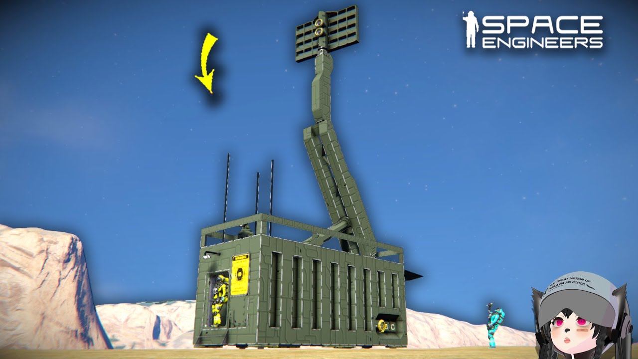 This Working Radar Station Increases Immersion, Space Engineers - YouTube
