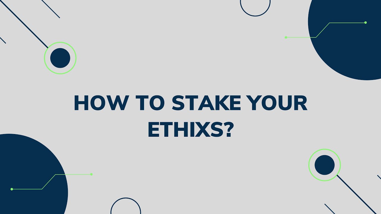 Learn how to stake Ethix Token and receive your rewards. EthicHub - YouTube