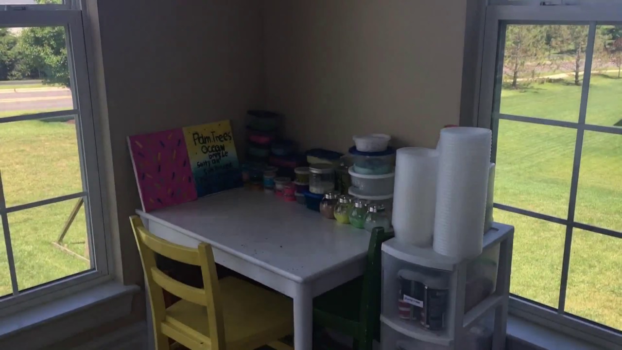 My slime corner tour!😀 - YouTube