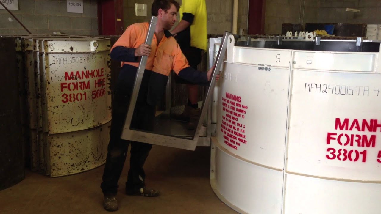 Scaffold for manholes - YouTube