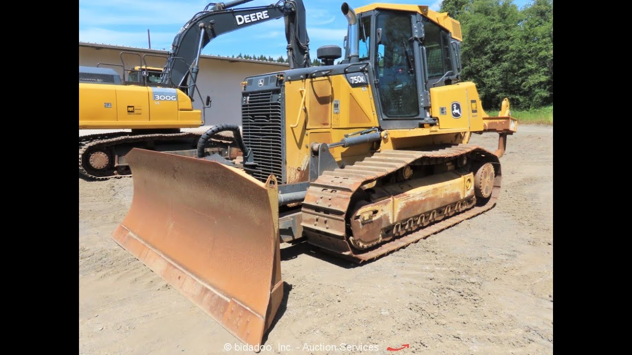 2014 John Deere 750K Crawler Dozer - bidadoo - YouTube