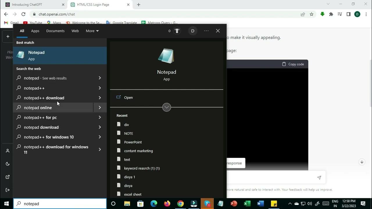 How I Coded An Entire login page Using ChatGPT (html &css) - YouTube