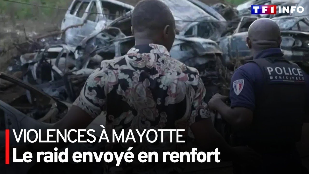 Violences à Mayotte : le raid envoyé en renfort - YouTube