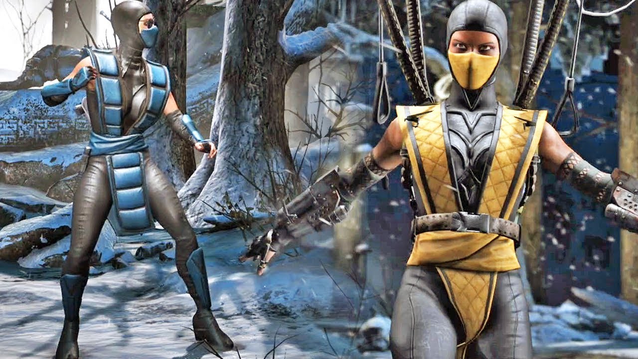 Cosplay Cassie Cage Sub-Zero Vs Jacqui Briggs Scorpion: Mortal Kombat X ...
