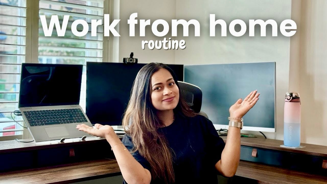 Work From Home | Early morning - night routine | Productive day - YouTube