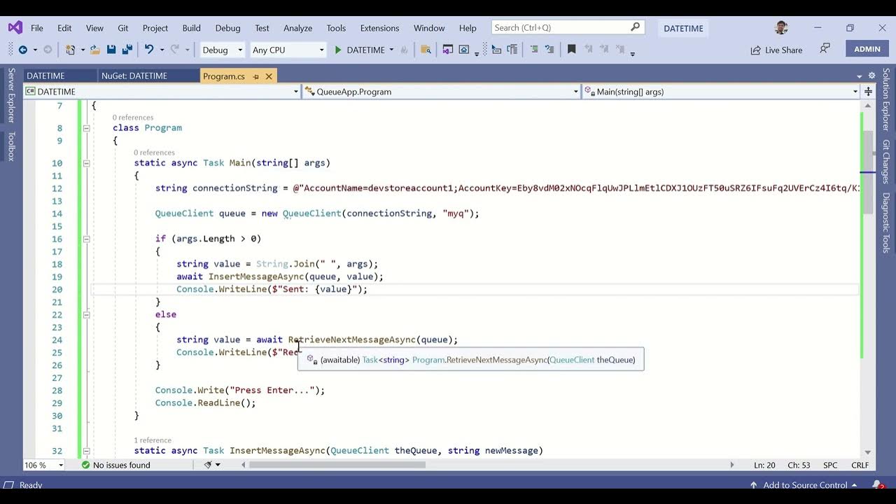 Azure storage account emulator to debug Azure storage queues locally - YouTube